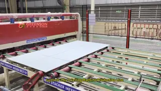 China Automatic PVC Lamination Machine for Gypsum Board with 1300mm Effective Laminating, PLC System, and 2-6 Million Sq.m/year Capacity for sale