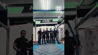 Kolon technician have installed and commissioned touchless car washer completely at Philippine!!