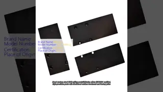 Customized Steel CNC Milling Parts with Blackened Surface Treatment and Factory Price