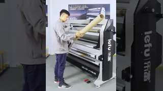 China Industrial Hot And Cold Laminating Machine 4 rollers Double Side Laminating Machine 64 Inch Width for sale