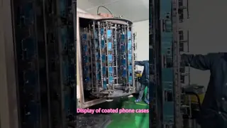 Display of phone case coating
