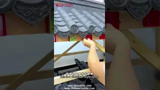 China Plastic Shingles Roof Decoration with Support Bracket Full Set Pvc Roofing Tiles Chinese Style for sale