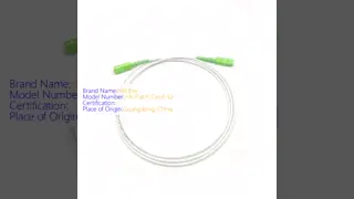China White Fiber Optic Patch Cord LSZH SC/APC To SC/APC SM 9/125 Low Insertion Loss for sale