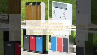 Durable Outdoor Trash Bins