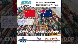 China China to Australia LCL Sea Freight | Door to Door DDP Shipping with Customs Clearance for sale