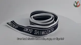 A Closer Look: Clothing Custom 20mm Black Polyester Webbing White Logo Screen Printed Labels