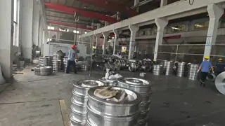 China Forged Crane Wheel For Industrial Cranes Handling Equipment Custom Forged Wheels for sale