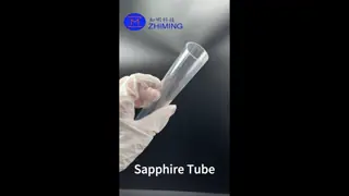 Customizable KY-Grown Sapphire Tubes High Hardness, Polished, Superior Thermal & Mechanical Properti