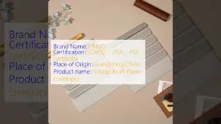 China Vintage Kraft Paper Envelopes for Letter Writing Invitation Gift Card Packaging for sale