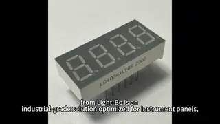 4-Digit Common Anode 7-Segment LED Display for Instrument Panels