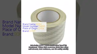 China SONY T4000 Translucent 150μm thick Nonwoven fabric Double-sided Tape for sale