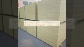 High Density Rock Wool Boards Superior Insulation Fire Safety