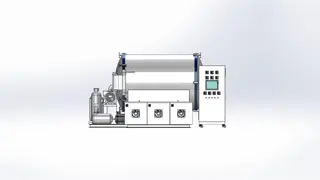 1500c carbonization furnace with grade 2 pump with white background