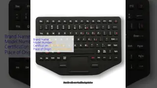 China Industrial Panel Mounted Keyboard With Touchpad IP67 Mini Lightweight Keyboard for sale
