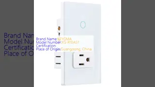 China ETL/FCC Certified WiFi Smart Wall Socket with 10A Max Current and Durable ABS & PC Material for sale