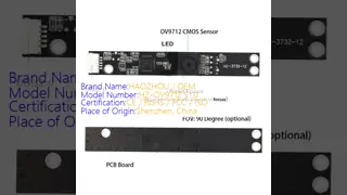 China OEM 1MP OV9712 USB Laptop Camera Module FF 720P HD Infrared Night Vision for sale