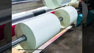 China Glossy PET Laminating Film with 8mic EVA Glue and Thermal Activated Adhesive for Photography Lamination for sale