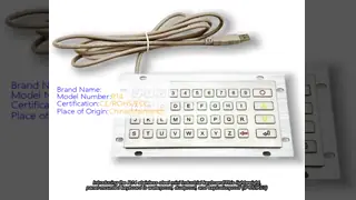 Lightweight Panel Mounted Keyboard Stainless Steel Mini Industrial Keyboard