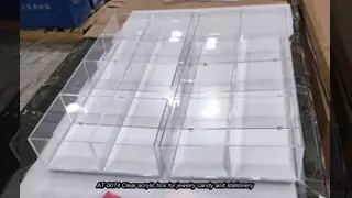 China AT-0074 Clear acrylic box for jewelry, candy and stationery, able to be mounted on top of the display, removable, transparent plastic, acrylic display for sale