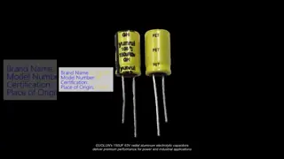 China 22UF 16V Radial Aluminum Electrolytic Capacitor with Low ESR and High Ripple for Custom Sizes for sale