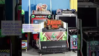 Dreamland Coin Operated Children Jurassic Park Gun Shooting Game Machine Double Players Shooter Arcade Machine  In Commercial Gaming Centers