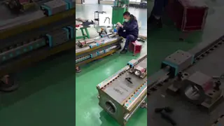 Precision inspection for the installation of gantry machining lead screws #cnc #manufacturing