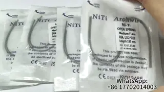 China Flexible Sizing Metal Open Coil Spring for Orthodontic Treatment Fits Most Brackets for sale