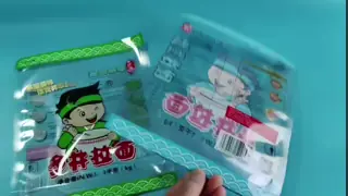 Clear Transparent Stand Up Pouch for Noodles with Freshness-Seal Zipper Design