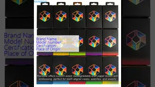 Factory Custom Size Biodegradable Folders Kraft Paper Empty Teeth Aligner Cases Watch Jewelry Gift Magnetic Box with Embossing