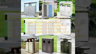 Outdoor Trash Cans: Sort Waste Easily