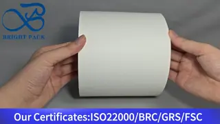 white glassine paper roll film