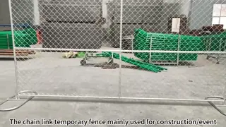 China American Standard Chain Link Temporary Fence Panel For Residential Yard Courtyard School for sale