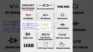 China 600 Volt 600uA Hand Held Tester , 60V True RMS Digital Multimeter for sale