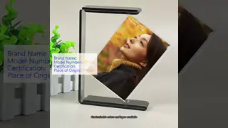 4 ''X 6'' Stylish Acrylic Photo Frame with Stand Plexiglas Spinning Frame Double Sided
