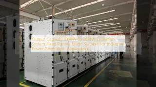 China Generator Excitation System with 100KW To 20MW Output Capacity Fixed Runner Blade and 96% Rated Efficiency for Industrial Power Generation for sale