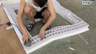 China Aedas 1:200 Scale Architectural Model with Laser Cutting UV Printing and Lighting Design for Yuehai Yungang City Art for sale