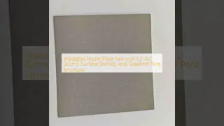 China Weldable Nickel Fiber Felt with 1.2-4.0 G/cm3 Surface Density and Gradient Pore Structure for sale