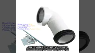 Modern 90-Degree Bend P-Type Steam Trap Sewage Polyvinyl Chloride Pipe HP Bathroom Toilet Drainage WC Pan Connector