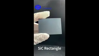 China Silicon Carbide Rectangle Substrate SiC Chip for Advanced Electronics for sale