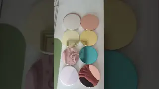 Display of coating effects for various plastic and metal products