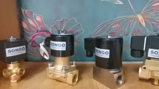 China 3 Way Solenoid Valve Brass Direct Acting Normally Closed Water Valve 220VAC for sale