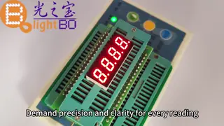 4-Digit Ultra Bright Red 7-Segment LED Display for Instrument Panels