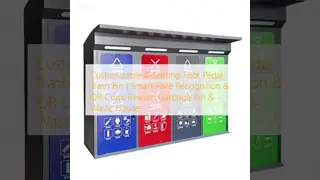 China Customizable 4-Sorting Trash Bin with Smart Face Recognition and QR Code Reward for Efficient Waste Management for sale