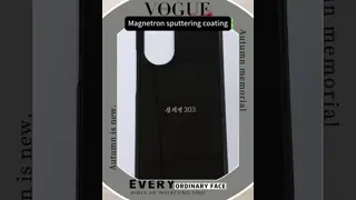 The magnetron sputtering coating machine is used to coat the back cover of mobile phones