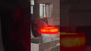 Forging crane wheels, discs, etc.