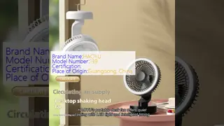 Portable Desk Fan With LED Light And Intelligent Timing For Quiet Multifunctional Cooling