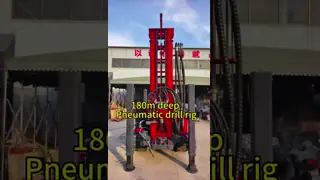 Highly Efficient 180M Depth ST180 Drilling Rig for Hard Rock