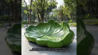 Fiberglass Reinforced Plastic (FRP) Sofa Seats – Outdoor Park Art Installation Leisure Chairs, Creative Modular Benches, Mall Public Rest Stools