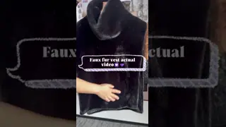 Faux Fur Vest Detail Display