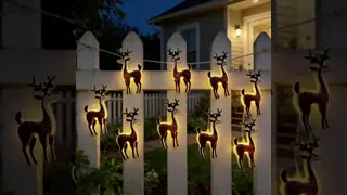 LED Reindeer Decorative String Lights